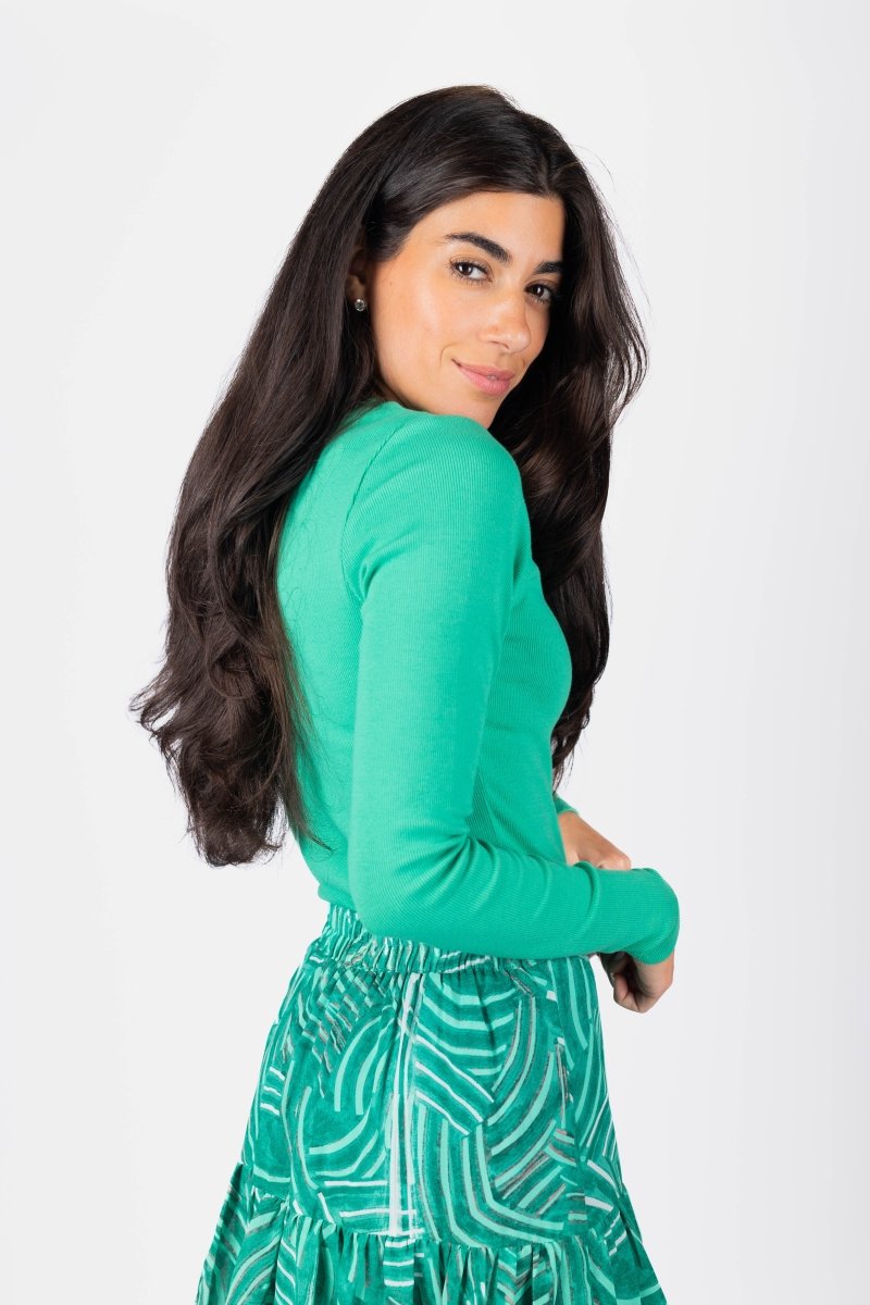 Dina Top (Light Green) – Yakira Bella