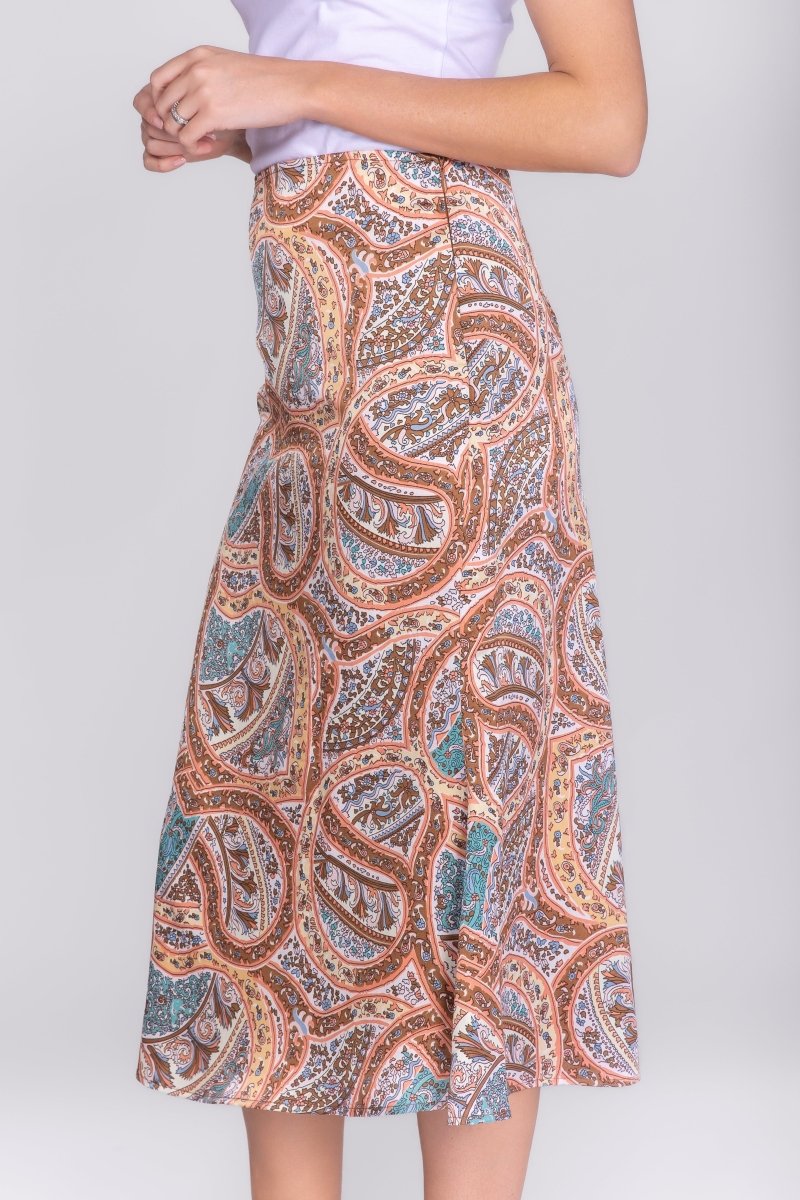 SERENA SKIRT (MOCHA/BLUE) – Yakira Bella