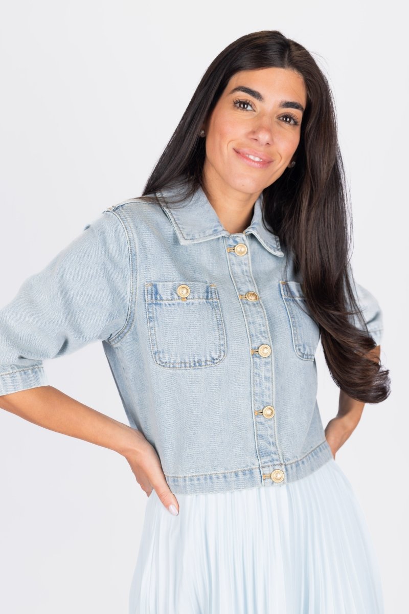 Kensley Jacket (Blue) – Yakira Bella