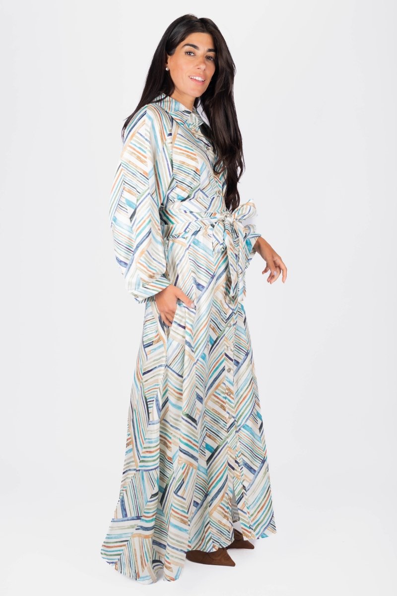Mavis Dress 53" (Multi) – Yakira Bella