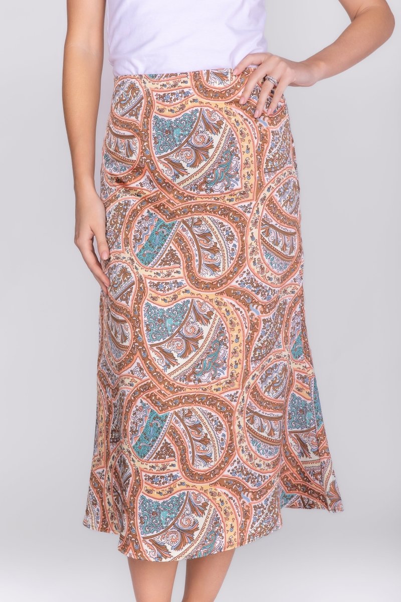 SERENA SKIRT (MOCHA/BLUE) – Yakira Bella